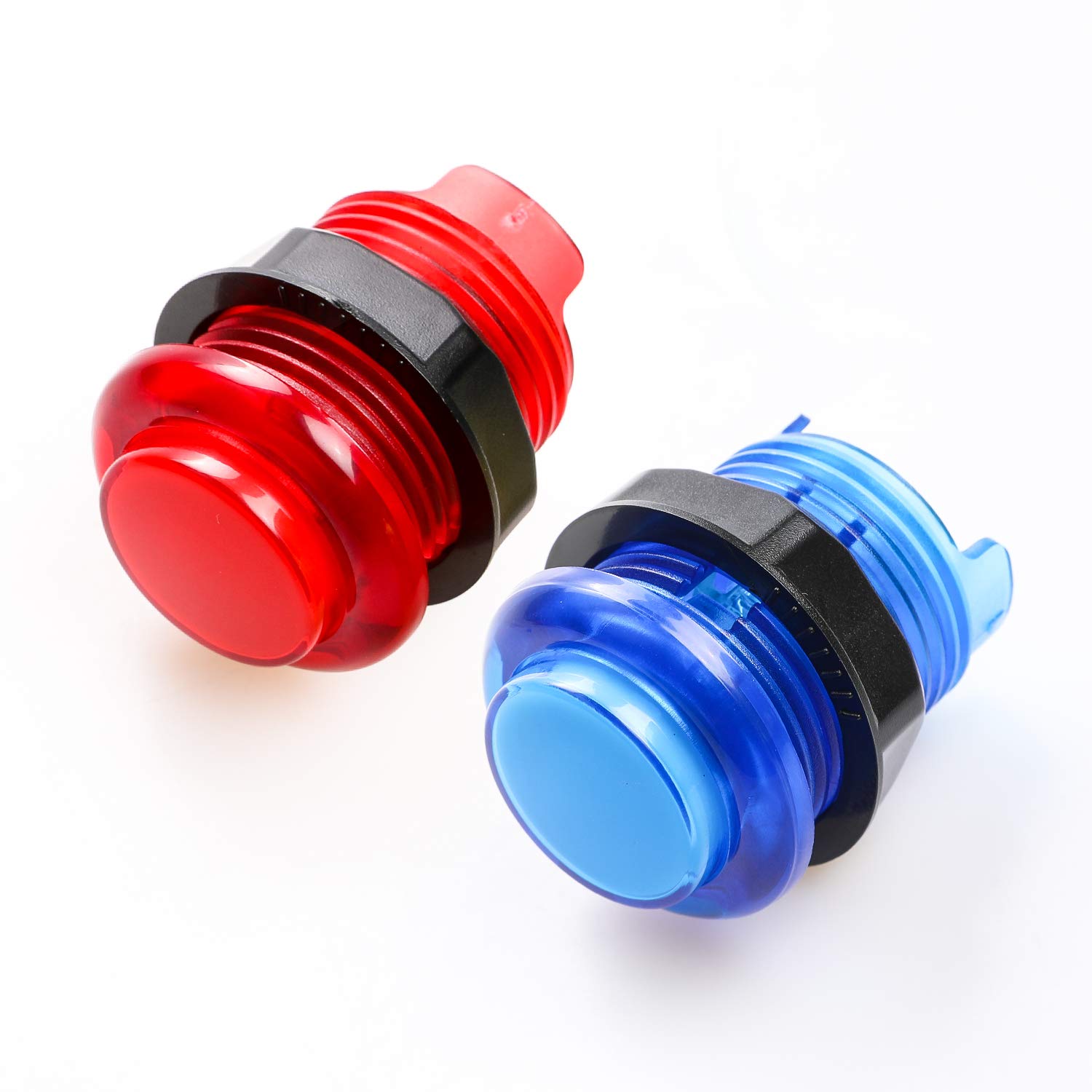 Hikig 2 Player led arcade buttons and joysticks DIY kit 2x joysticks + 20x led arcade buttons game controller kit for MAME and Raspberry Pi - Red + Blue Color