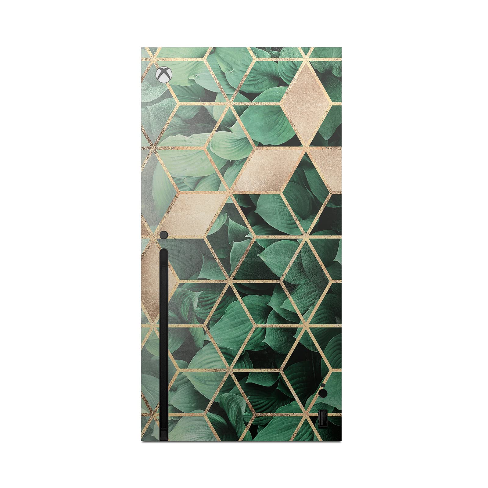 Head Case Designs Officially Licensed Elisabeth Fredriksson Leaves And Cubes Art Mix Vinyl Sticker Gaming Skin Decal Cover Compatible With Xbox Series X Console