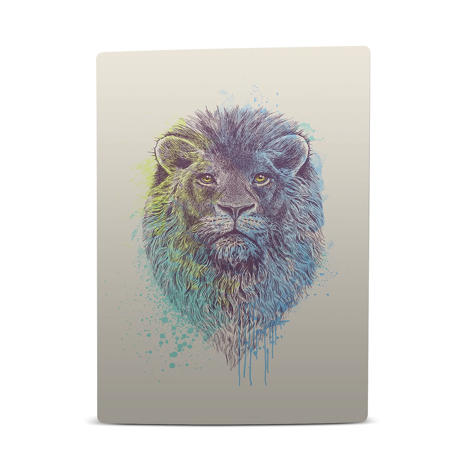 Head Case Designs Officially Licensed Rachel Caldwell Lion Art Mix Vinyl Faceplate Sticker Gaming Skin Decal Cover Compatible With Sony PlayStation 5 PS5 Digital Edition Console