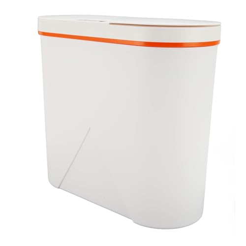 BROLEO Automatic Trash Can, Minimalist 15L Refillable Wide Mouth Trash Can with Essential Oil Diffuser for Bathroom, BROLEOg43w2of5tp