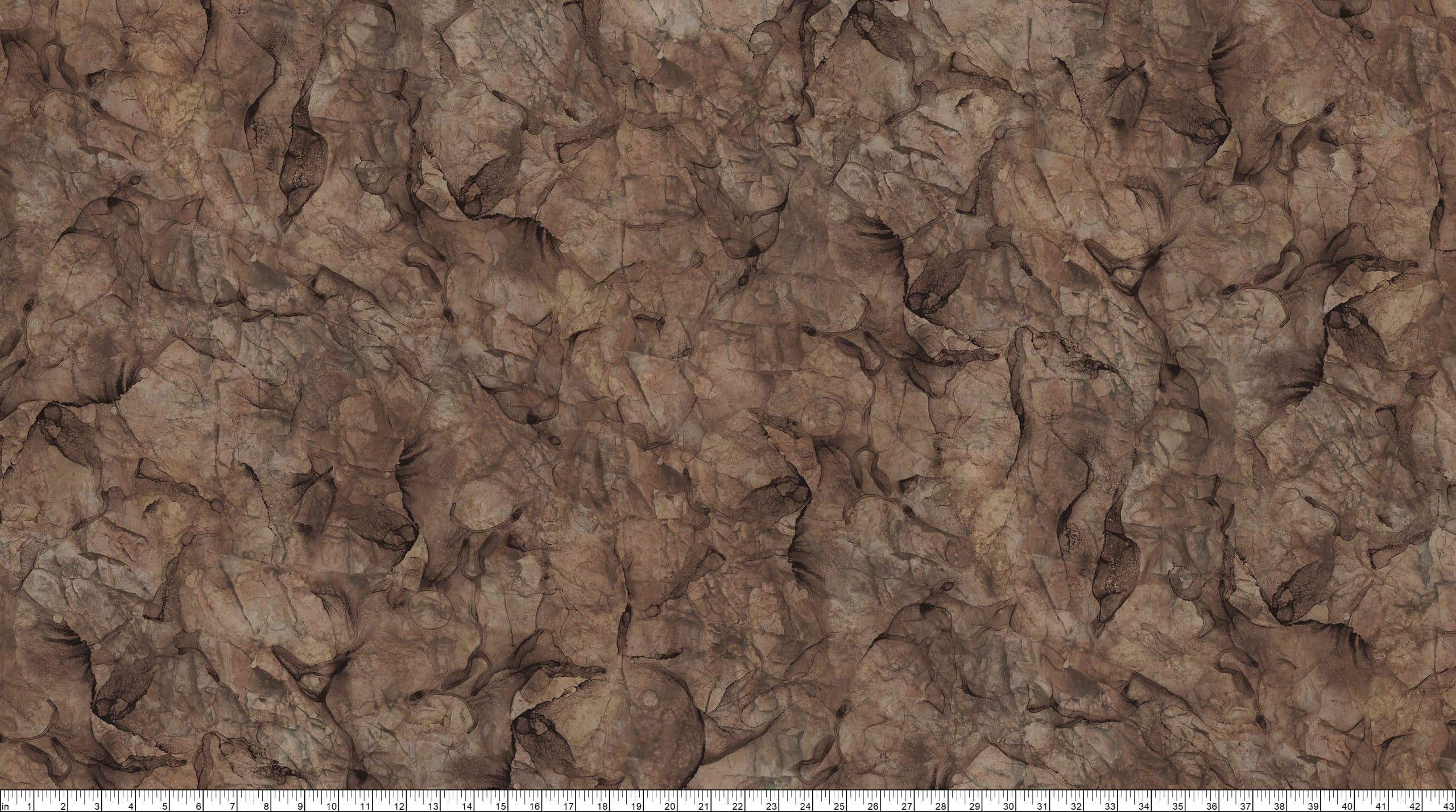Northcott Northern Peaks Rock Face, Fabric by The Yard (Light Brown)