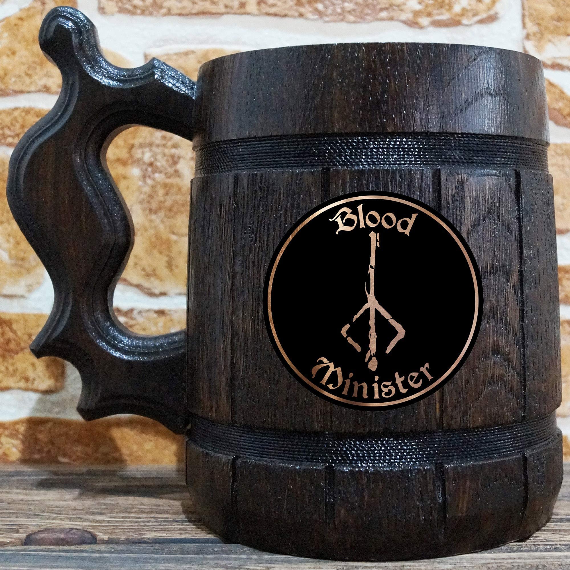 Bloodborne Tankard, Hunter's Mark Personalized Beer Mug, Video Game Engraved Beer Stein, Father's Day Gift, Groomsmen Gift, Custom Geek Mug