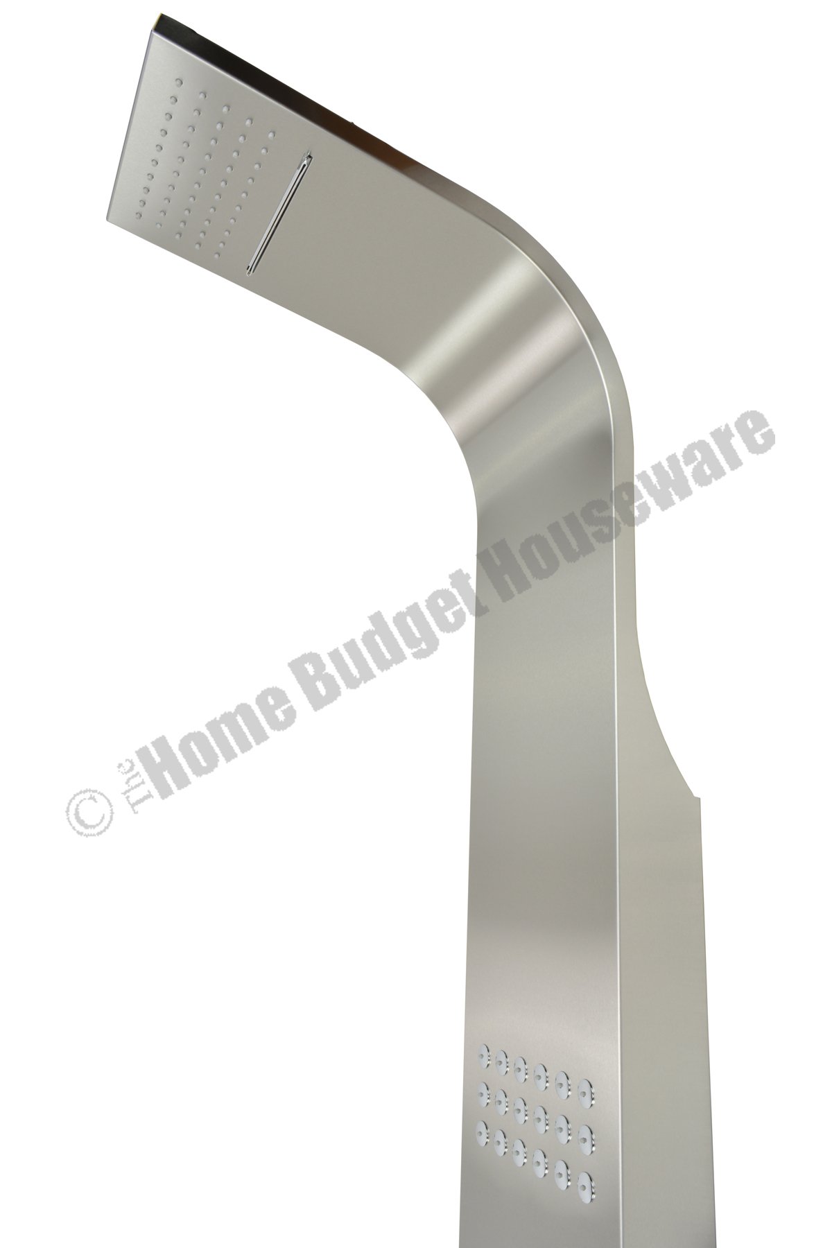 Blue Ocean 66.5β Stainless Steel SPS8727 Thermostatic Shower Panel with Rainfall Shower Head, Body Nozzles, and Handheld Shower Head
