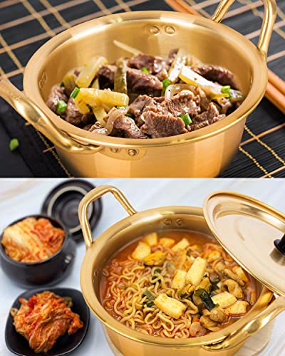 COELO Korea Noodle Pot Hot Shin Ramyun Aluminum Pot 6.3"(16cm) Traditional HOT POT Ramen Soup Stew