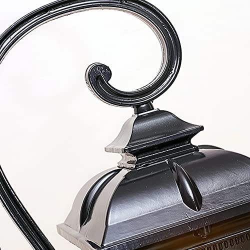 MCABUJT High Pole Garden Waterproof Outdoor Street Light,European E27 Courtyard Light ,2 -Heads Retro Outdoor Home, Villa Garden Community High Post Lamp Garden Lights