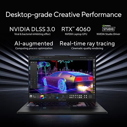 ASUS Vivobook Pro 16X OLED Laptop, 16” 16:10 OLED Display, Intel Core i9-13980HX CPU, NVIDIA® GeForce® RTX™ 4060 GPU, 16GB RAM, 1TB SSD, Windows 11 Home, Earl Grey, K6604JV-ES94