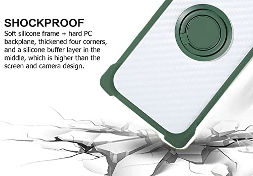 Case for Realme 7 PRO Case Compatible with Realme 7 PRO Phone Case PC backplane + Silicone Soft Frame Cover [360 Metal Ring, Magnetic Car Mount] CSKB-LV