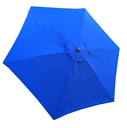 BELLRINO DECOR Replacement ROYAL BLUE STRONG & THICK Umbrella Canopy for 9ft 6 Ribs (Canopy Only)