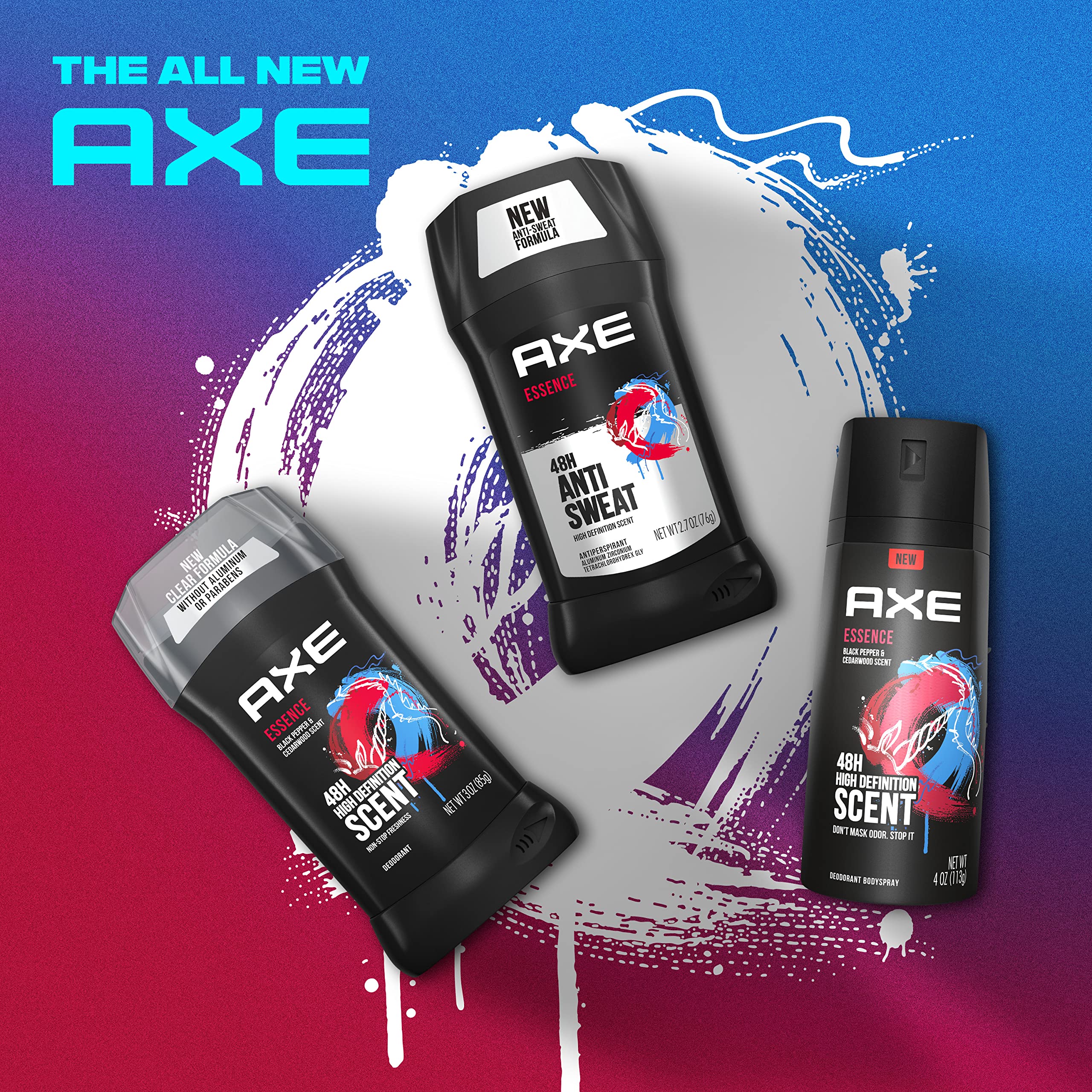 AXE Body Spray Deodorant For Long Lasting Odor Protection Essence Black Pepper And Cedarwood Mens Deodorant Formulated Without Aluminum 4 Ounce (Pack of 2)