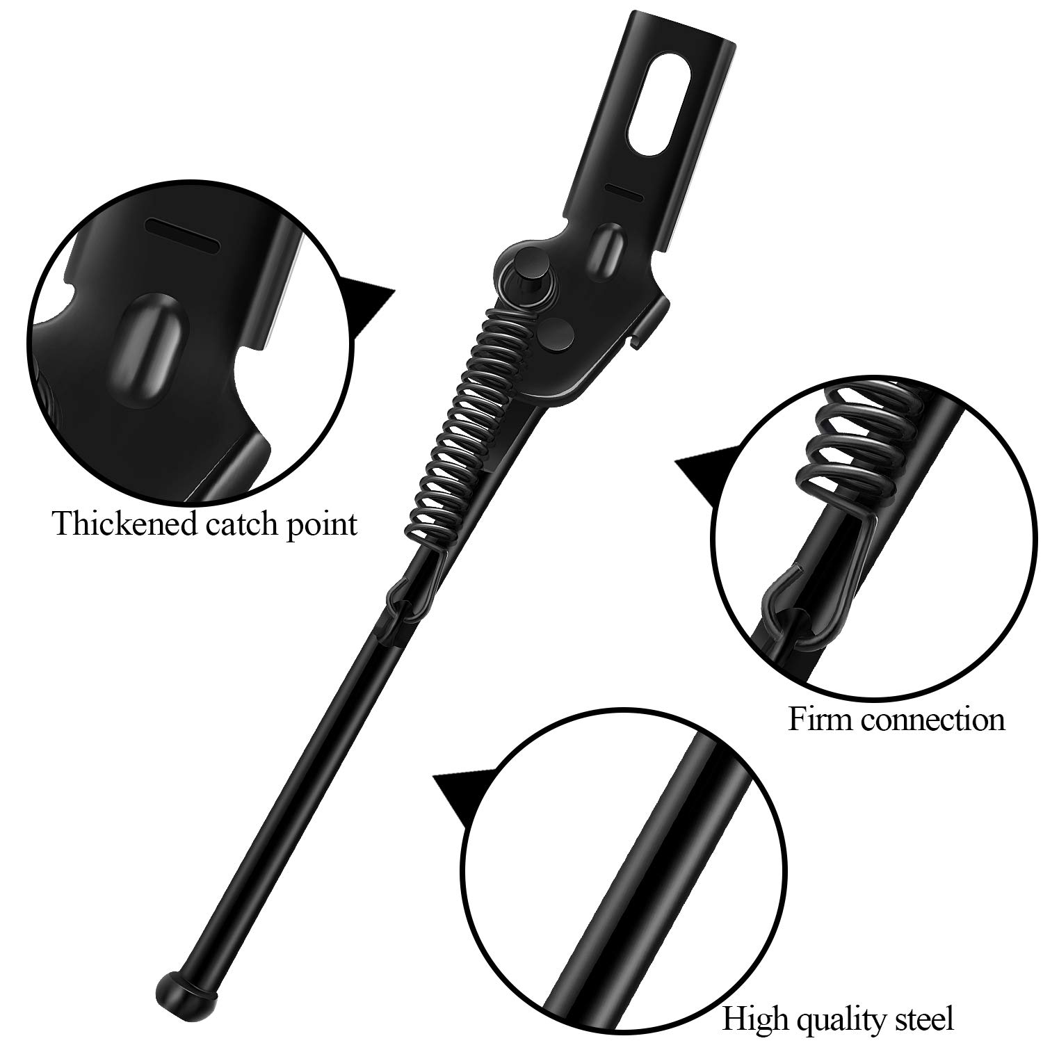 Bike Kickstand Children's Bicycle Kickstand Single-Side Stand Folding Bicycle Bracket Support Stand for Kids Bike (16 Inch)