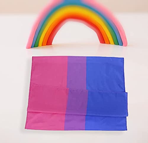 Bisexual Pride Flag (3x5 Feet) - Vivid Color and Fade Proof - Canvas Header and Double Stitched