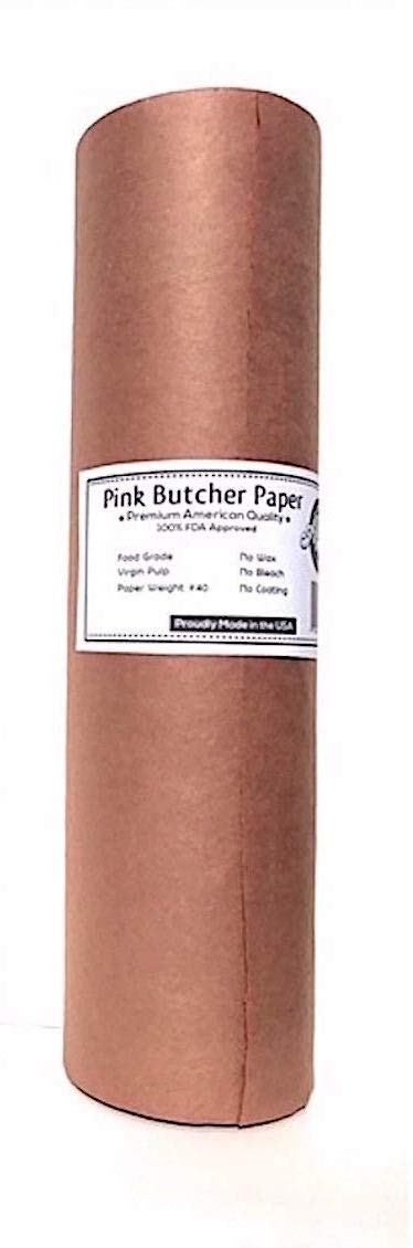 Pink Butcher Kraft Paper Roll