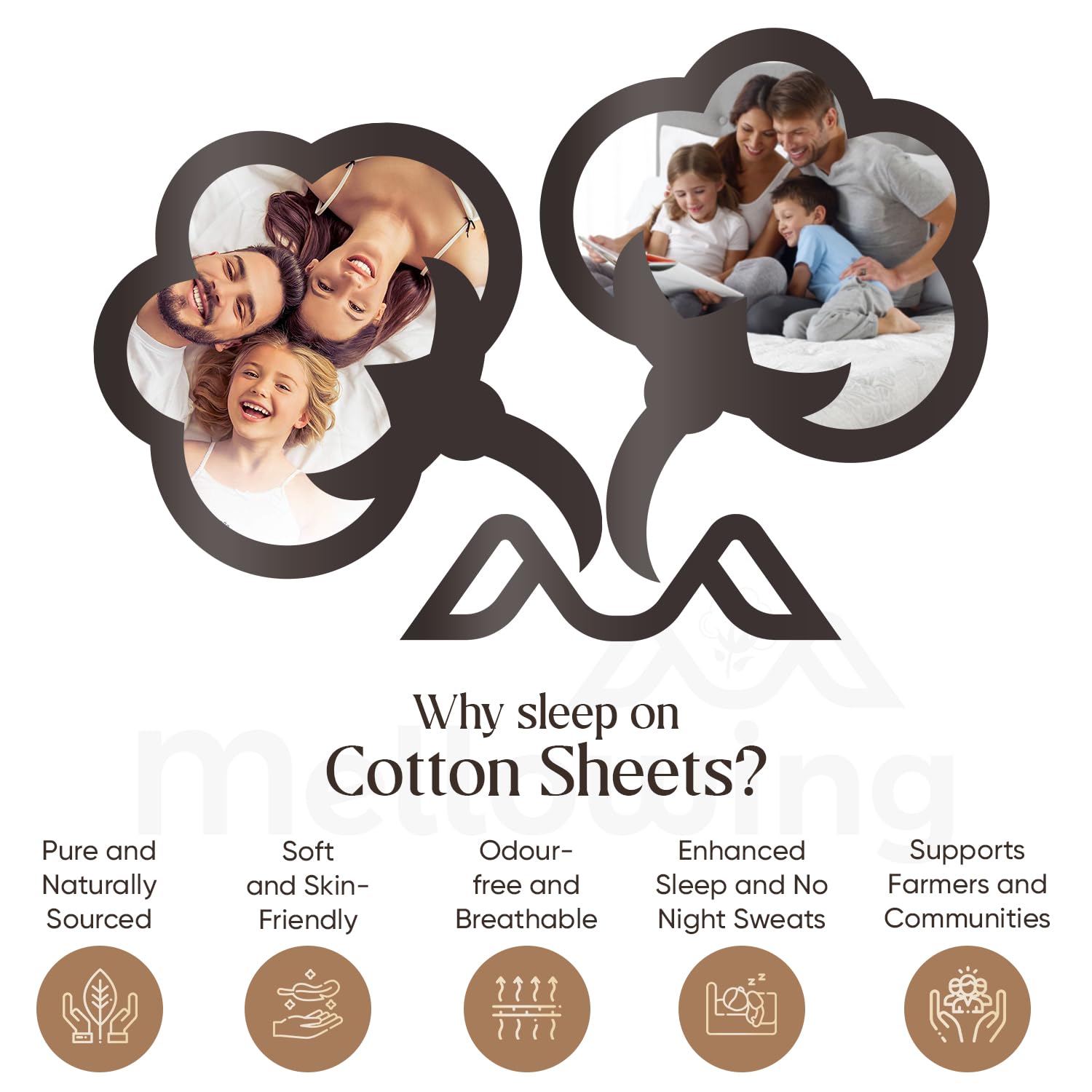 Mellowing 800 Thread Count King/Cal King (94x104) Duvet Cover - Premium Duvet Cover Soft & Breathable - 3 pcs All Season Comforter Cover with Zipper Closure & Corner Ties (Blush)