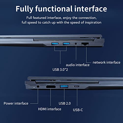 Bewinner Slim Dual Screen Laptop, 16 Inch Screen and 14 Inch Touch Screen, for Core I7 Processor, 8GB DDR4, 128GB SSD, 1920x1200P HD IPS Notebook Laptop with WiFi 6, BT