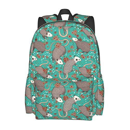 Biunnru Possums Travel Backpacks 15 In Cartoon Backpacks For Laptop Backpack