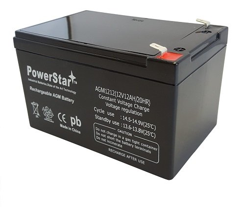 PowerStar repalcement Battery for RBC4 RBC 4 Battery Pack Compatible with APC UPS BackUPS Pro 650M 650 BK650 BP650 BE650 UB12120