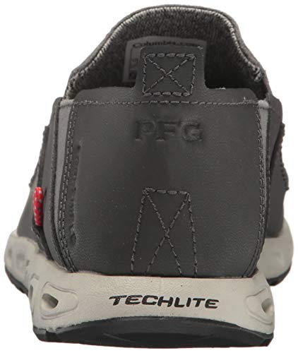 Columbia Mens Bahama Vent PFG Boat Shoe, Titanium MHW/Bright Red, 12 US