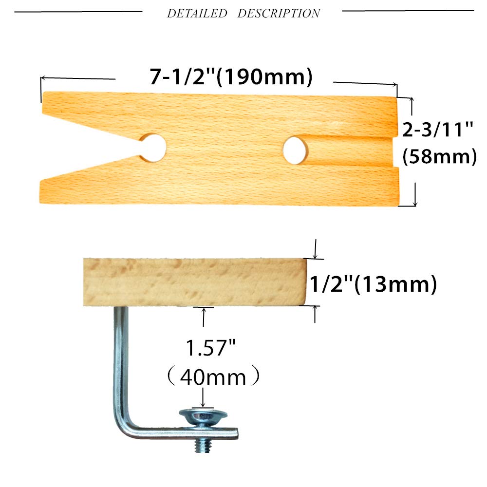 Bench Pin Clamp Set V-Slot for Workbench Wooden Jewelry Making Tool JZ-V-1