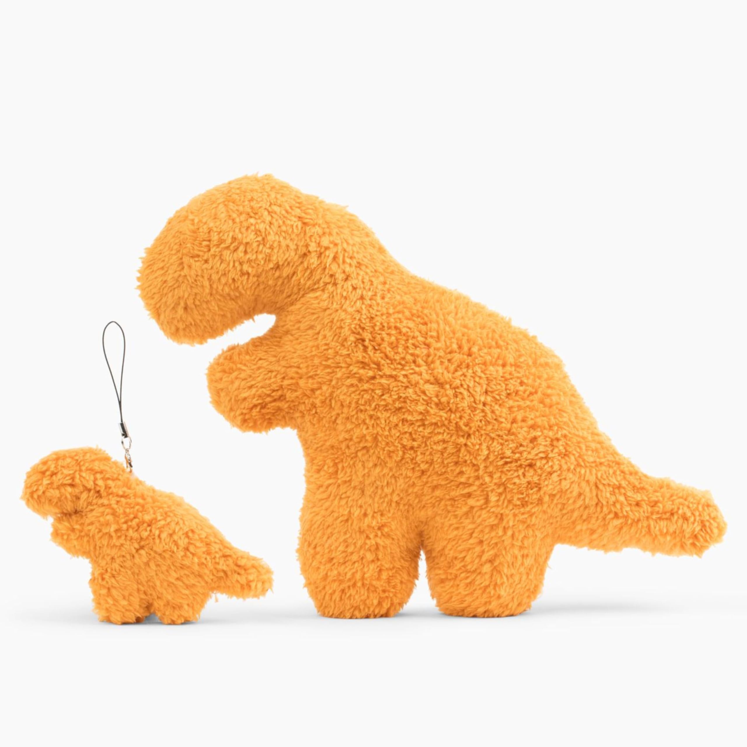 Max Kindly Stegosaurus Dino Nugget Pillow Set – Mini 9.5-Inch Dinosaur Chicken Nugget Pillow & 4-Inch Dinosaur Backpack Pull or Keychain – Ultra Soft Plush for Gifts, Decor, and Dino-Themed Parties