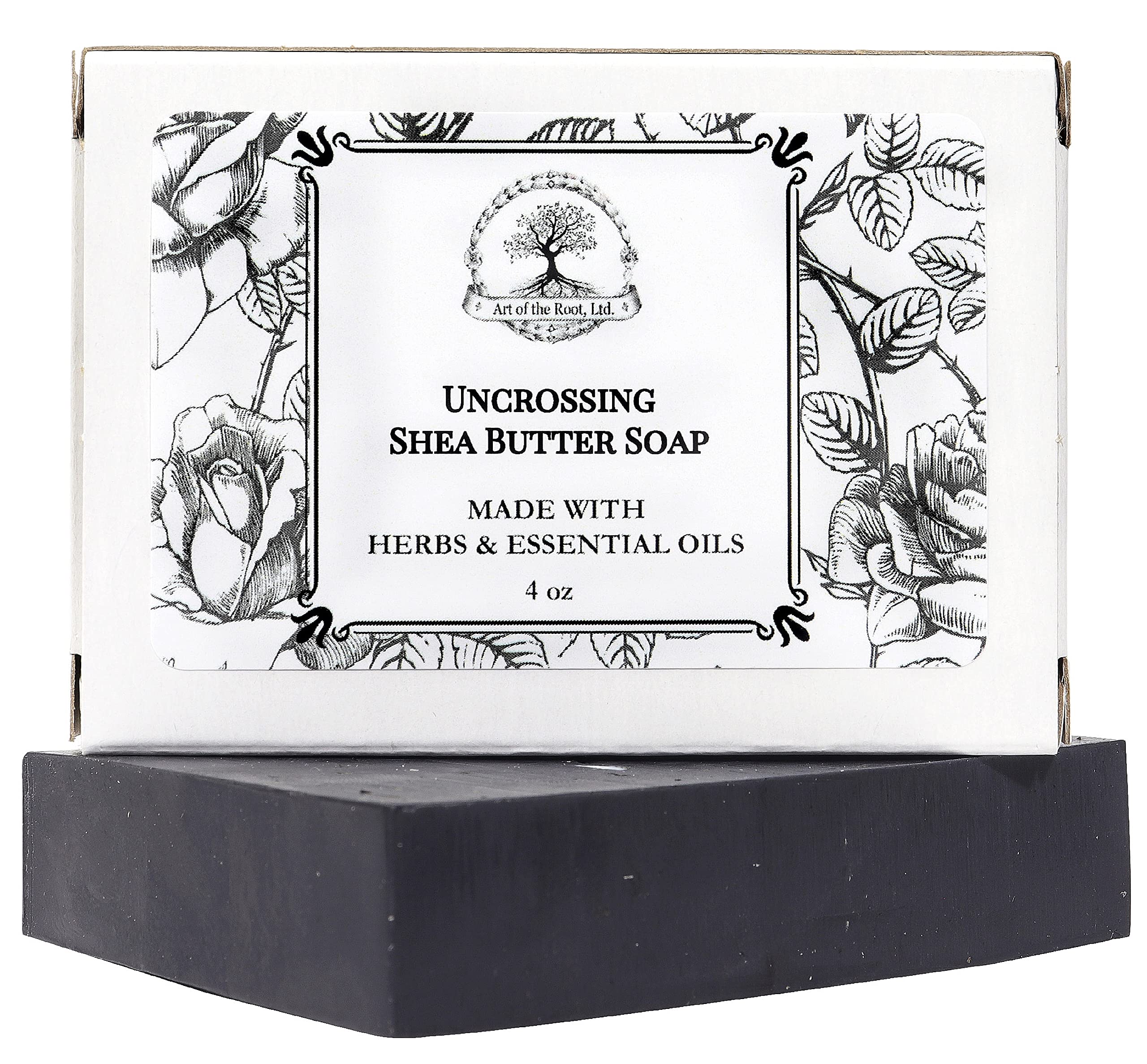 Art of the Root Uncrossing Herbal Shea Soap Bar | Handmade with Herbs & Essential Oils | Curses, Spells, Jinxes & Negative Energy Rituals | Hoodoo Wiccan Pagan Voodoo