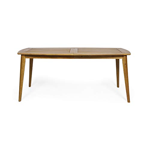 Christopher Knight Home Gwendolyn Outdoor Rustic Acacia Wood Dining Table, Teak