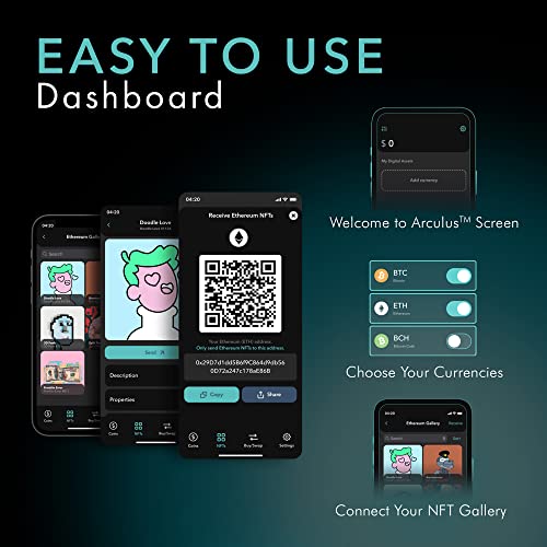 Arculus Silver Key Card - Secure & Convenient Crypto Wallet for Digital Asset Cold Storage. Crypto Cold Wallet for Bitcoin, Cryptocurrency & NFTs. Offline Wallet for Crypto w/ 3-Factor Authentication