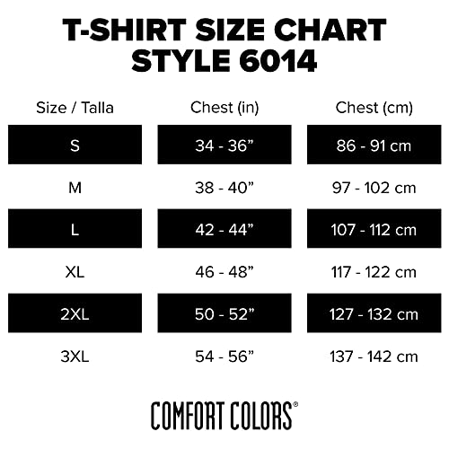 Comfort Colors Men's Adult Long Sleeve Tee, Style 6014, Grey, Large