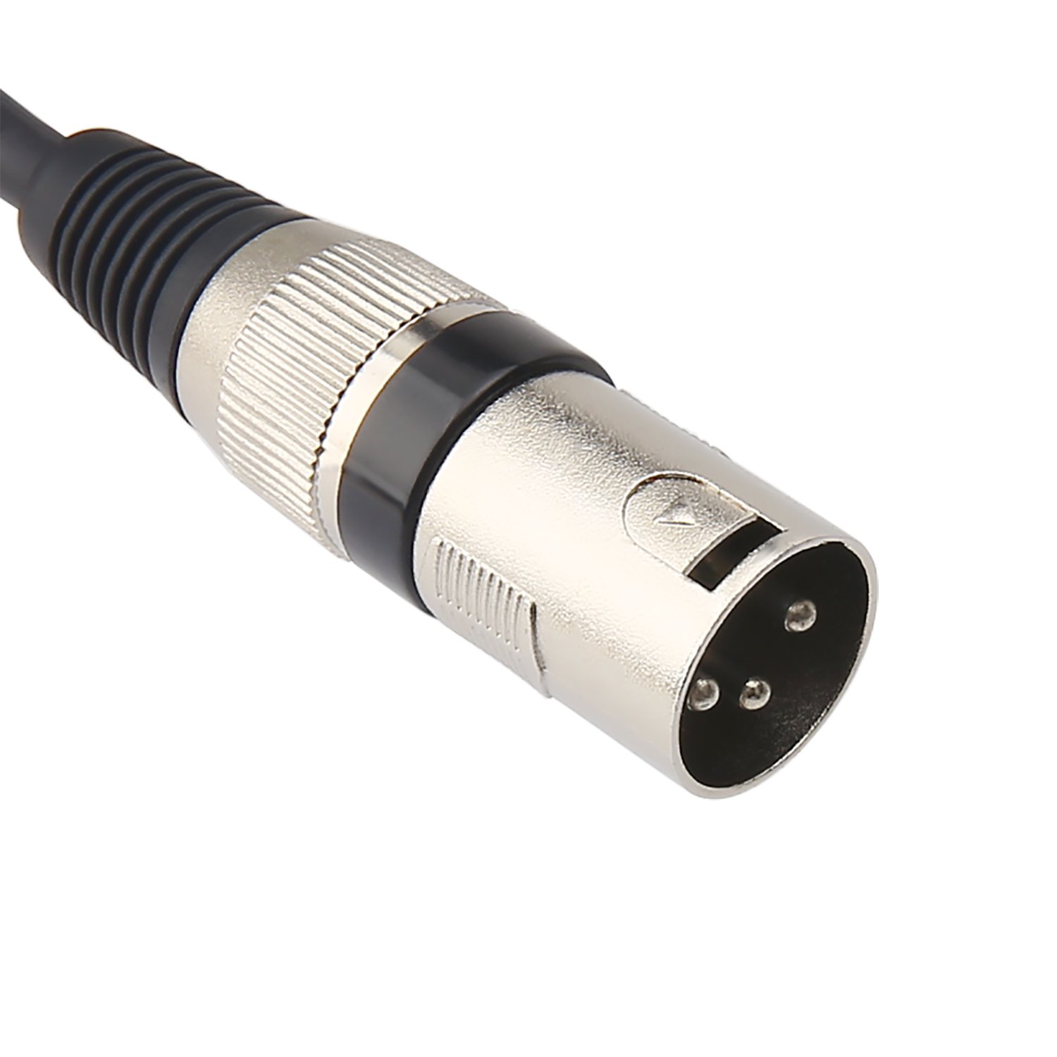Disino 1/4 Inch TRS to XLR Male Balanced Signal Interconnect Cable Quarter inch to XLR Patch Cable - 6.6 Feet