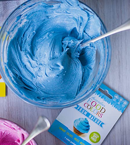 ColorKitchen Blue Frosting Mix with Sprinkles – Make Frosting or Icing from Natural Ingredients | Artificial Dye-free | Gluten-free | Non-GMO | Vegan-Friendly | Plant-based