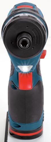BOSCH CLPK27-120 12V Max 2-Tool Combo Kit with Two-Speed Pocket Driver, Impact Driver and (2) 2.0 Ah Batteries,Blue