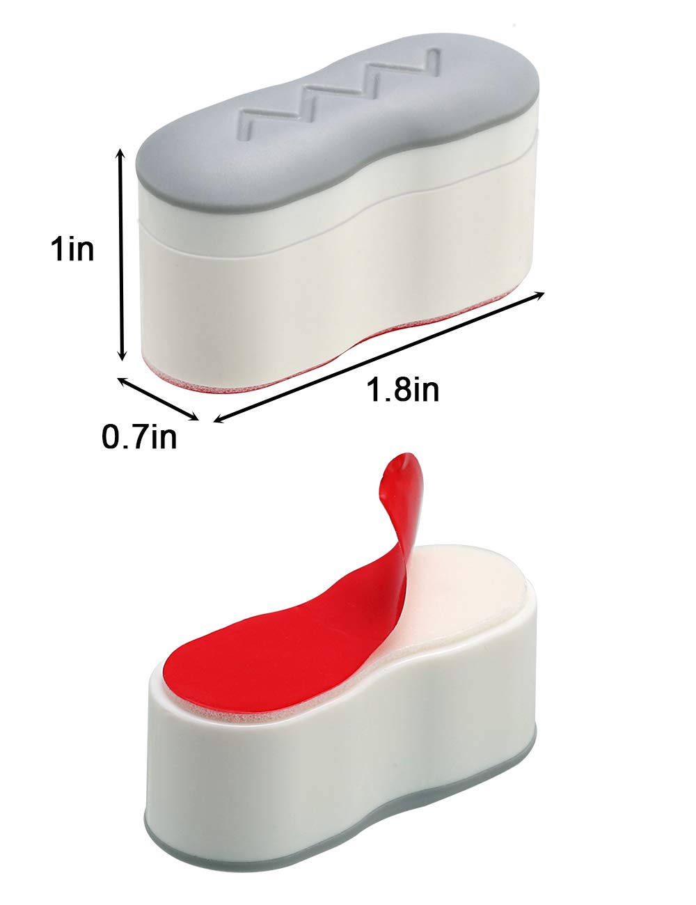 Bidet Bumper, 4PCS Height-increasing Pads, Universal Seat Bumper Kit with Strong Adhesive, Replacement Bumpers for Toilet Seat
