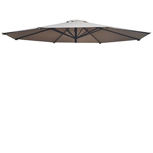BenefitUsa Umbrella Cover Canopy 13ft 8 Rib Patio Replacement Top Outdoor-taupe