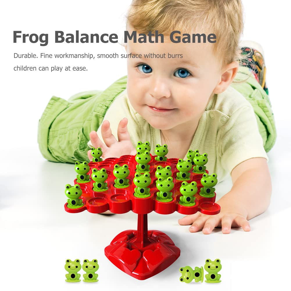 Balanced Tree Frog, Balance Board Game for Kids, Frog Balance Counting Toys, Frog Toy Number Counting Scale, STEM Learning for Teachers and Students, Interactive Toys for Children's Gift