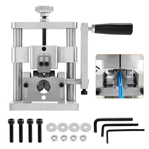 BEAMNOVA Upgraded Mini Drill Powered Hand Crank Wire Stripper Manual Wire Stripping Machine for Scrap Copper Stripping Diameter 2mm-20mm / 0.079-0.787"