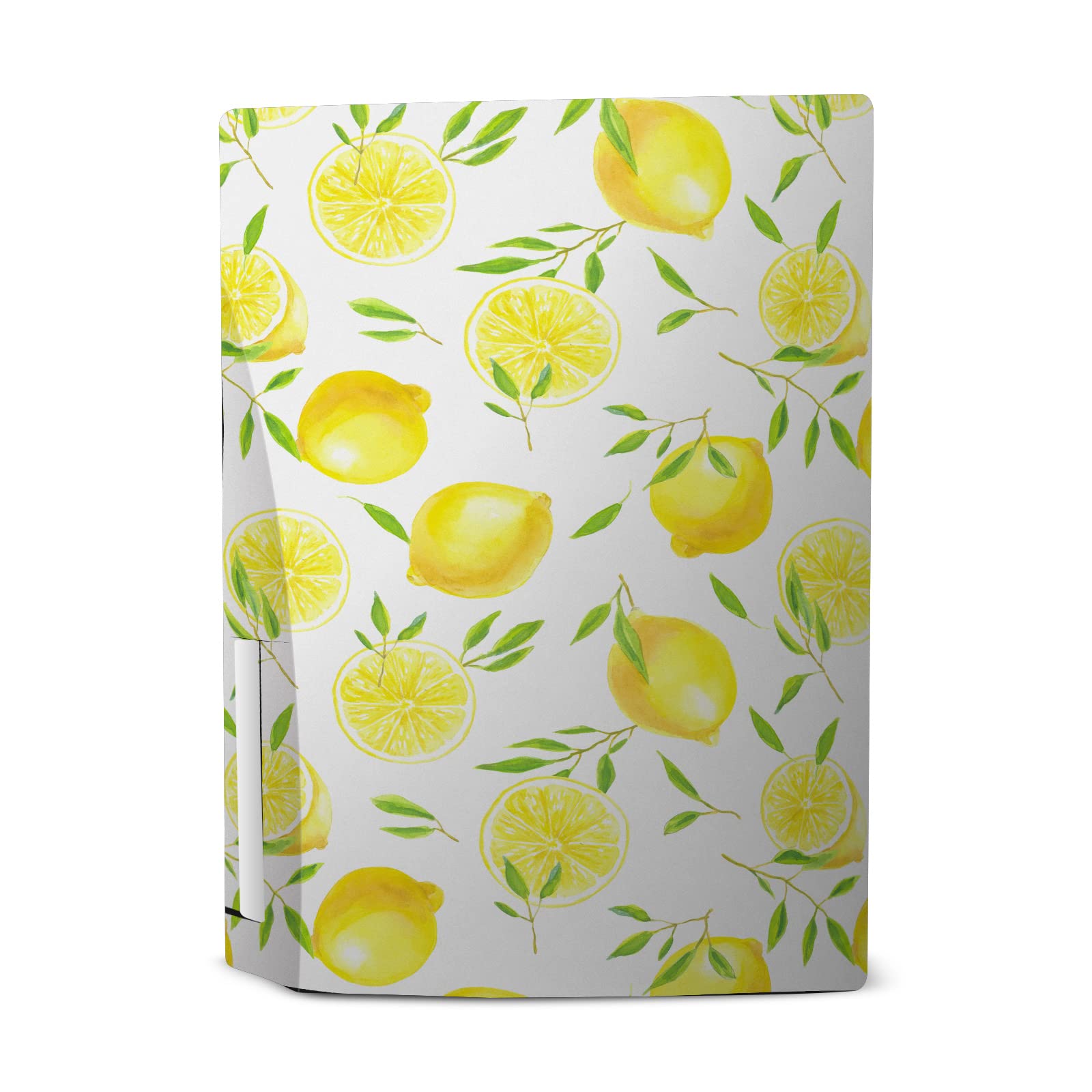 Head Case Designs Officially Licensed Katerina Kirilova Lemons Patterns Vinyl Faceplate Sticker Gaming Skin Decal Cover Compatible With Sony PlayStation 5 PS5 Disc Edition Console