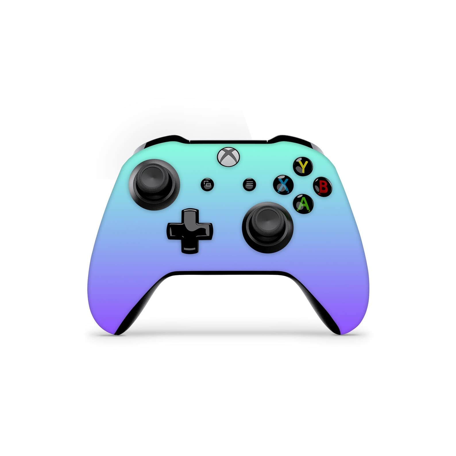 ZOOMHITSKINS Controller Skin Compatible with X1 S and X1 X, Vinyl Sticker Technology, Gradient Green Blue Plain Color, Durable, Bubble-Free, Goo-Free, 1 Skin, Made in The USA