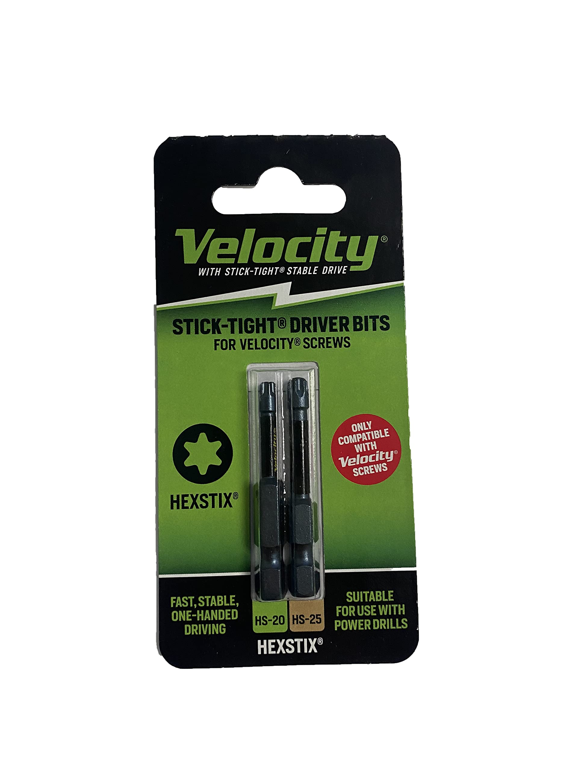 Velocity™ Hexstix Carded Bit Pack