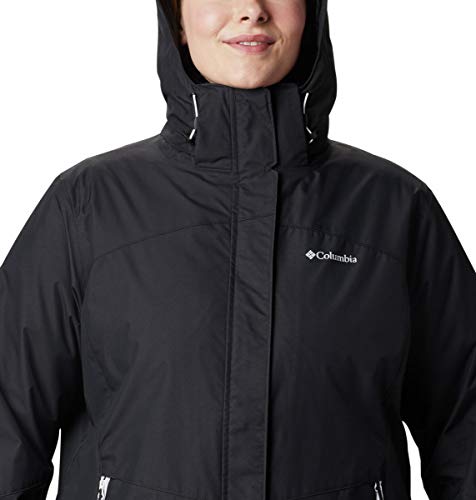 Columbia Women’s Bugaboo II Fleece Interchange Winter Jacket, Waterproof & Breathable, Black, Large