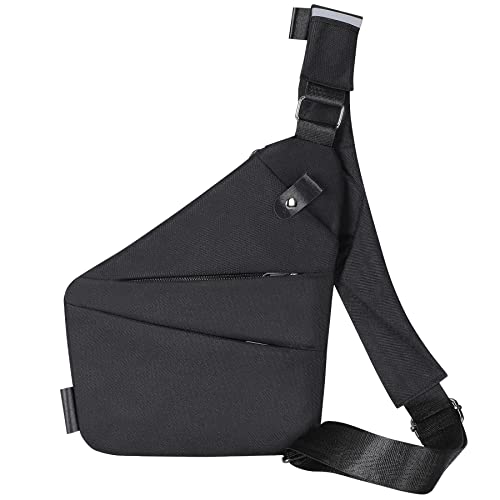 ComShion Shoulder Backpack, Anti-Theft Waterproof Small Sling Bag for Men/Women Chest Backpack,Right-Handed Shoulder Bag for Walking Biking Travel