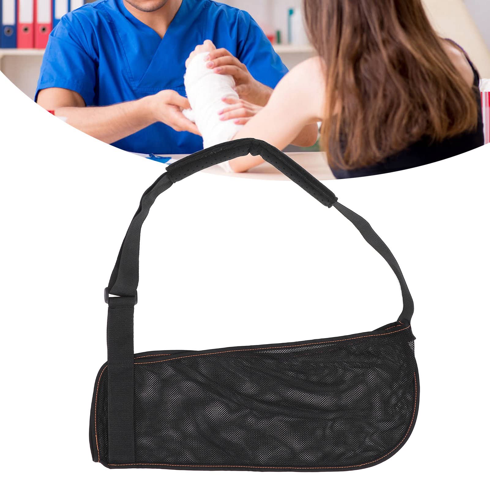Arm Sling, Mesh Shoulder Sling, Adjustable Shoulder Immobilizer Pain Relief Arm Support Brace for Men Women Right Left Arm Shoulder Wrist