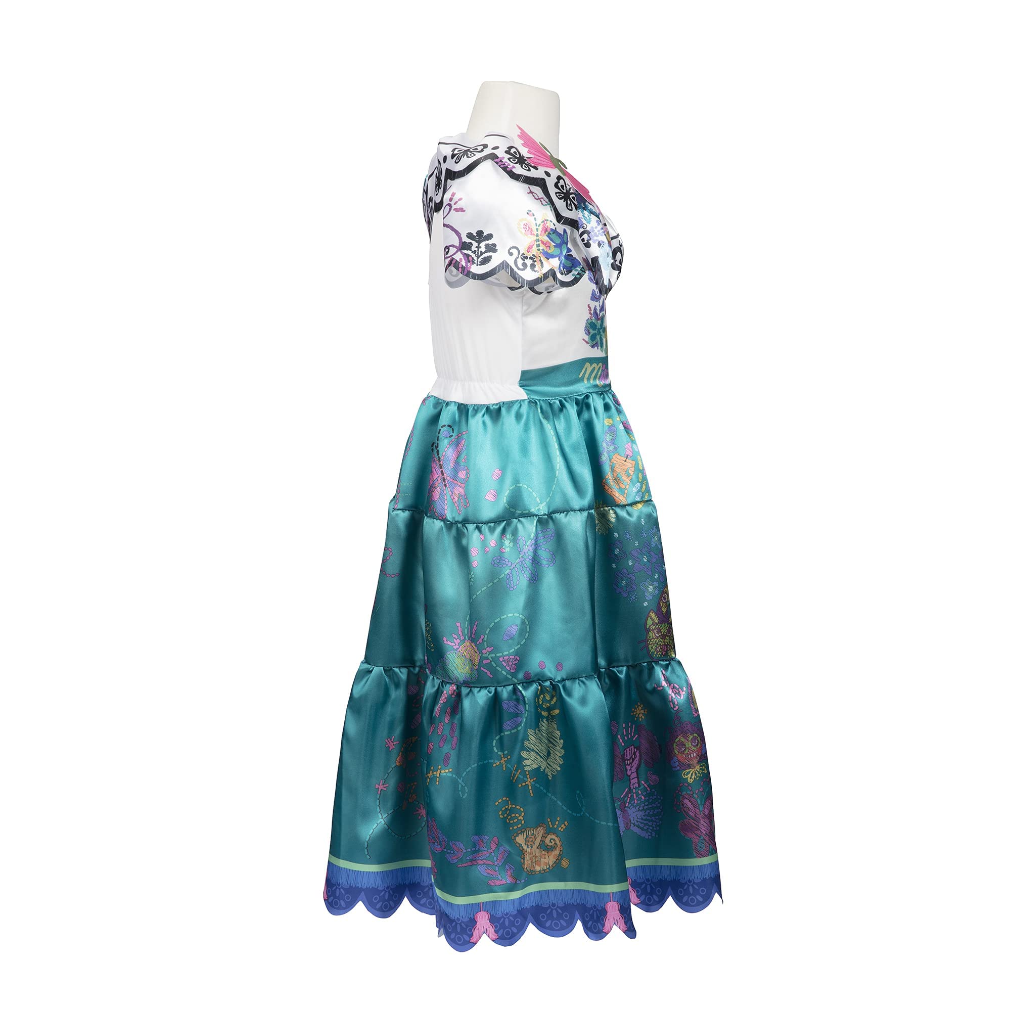 Disney Encanto Mirabel Dress, Costume for Girls Ages 3 and up, Outfit Fits Children Sizes 4-6X