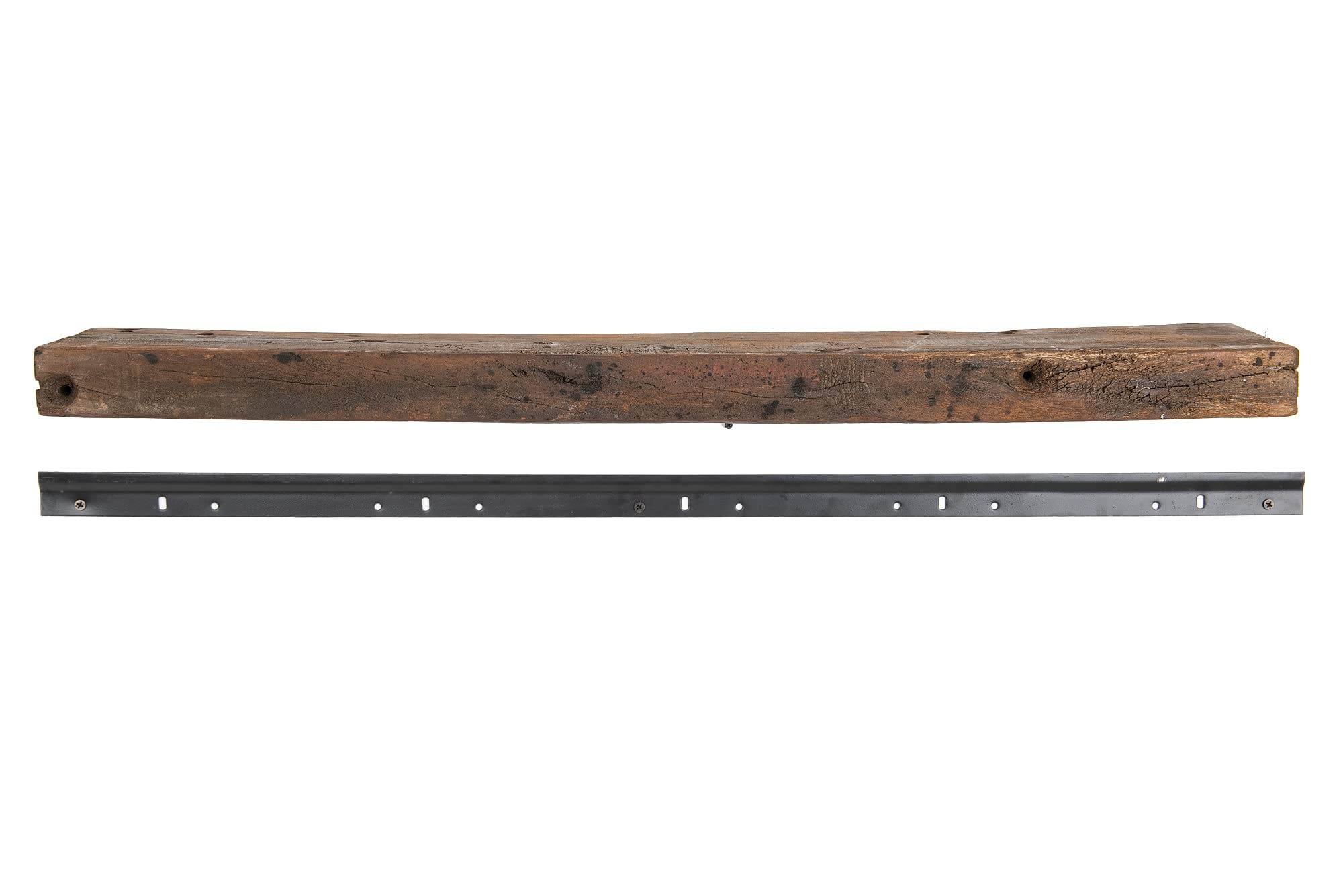 Creative Co-Op Wood Floating Wall Shelf, Large, Brown