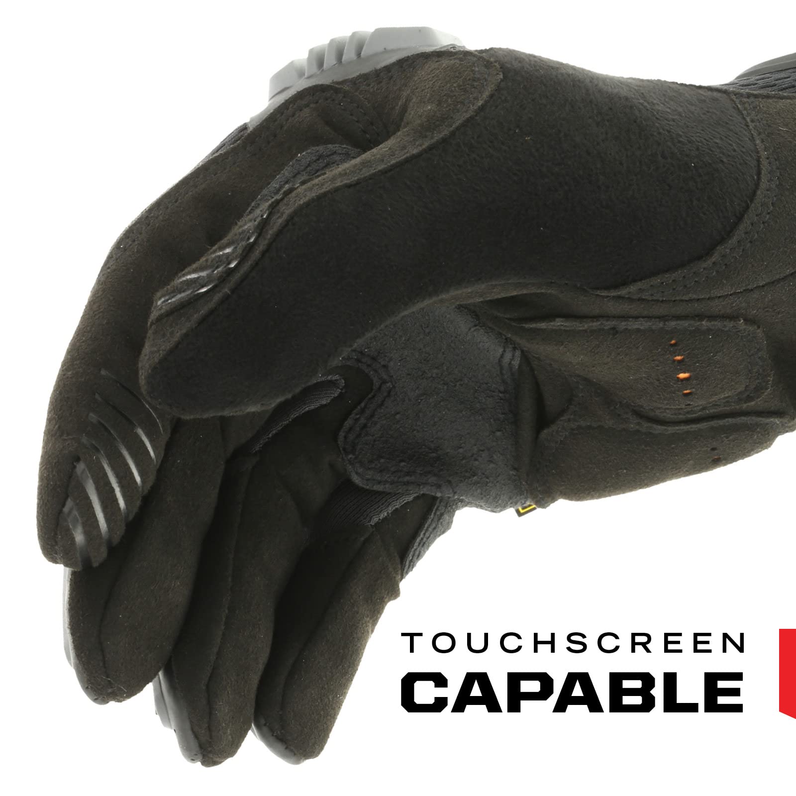 Mechanix Wear: M-Pact Work Gloves with Secure Fit, Work Gloves with Impact Protection and Vibration Absorption, Safety Gloves for Men (Black/Grey, Medium)