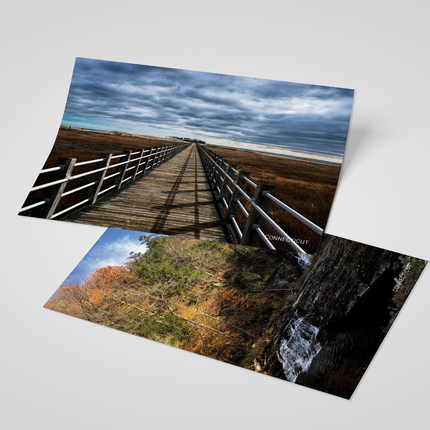 Dear Mapper Vintage United States Connecticut Landscape Postcards Pack 20pc/Set Postcards from Around the World Greeting Cards for Business World Travel Postcard for Mailing Decor Gift