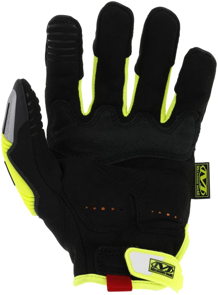 Mechanix Wear: Hi-Viz M-Pact E5 Work Gloves (X-Large, Fluorescent Yellow)