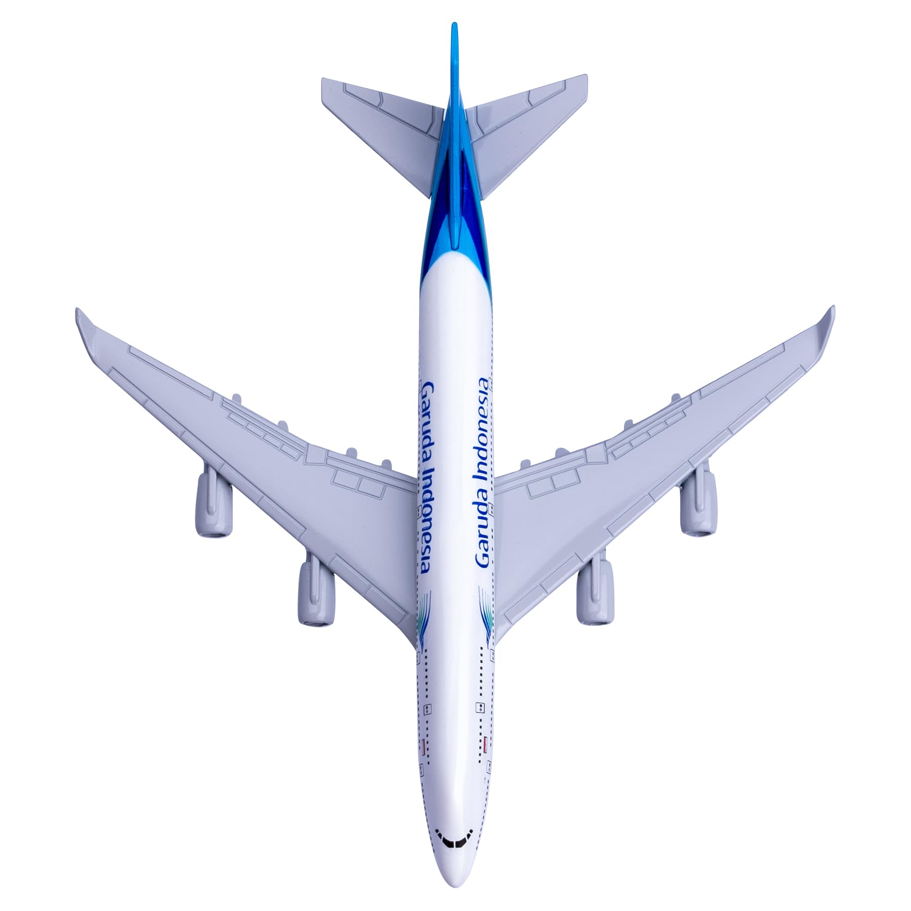 Bswath Model Plane 1:400 Scale Model Indonesian Airlines B747 Model Airplane Diecast Airplanes Metal Plane Model for Gift(Green