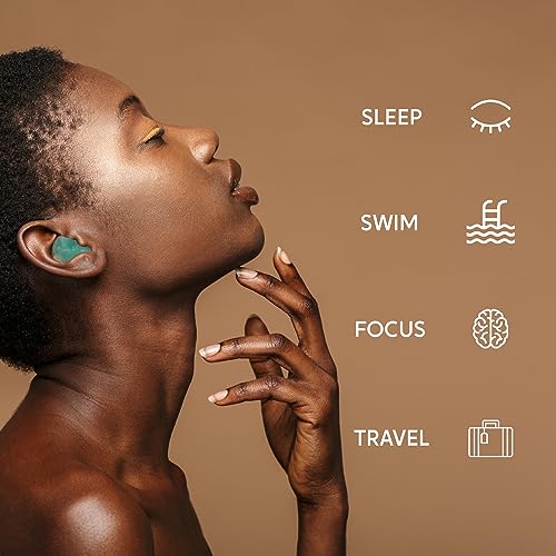 Aurora Silicone Ear Plugs Soundblocâ˘- 6 Pairs Quiet Ear Plugs for Sleep Moldable Ear Plugs Custom Ear Plug Ear Plugs for Noise Reduction Reusable Soft Silicone Earplugs The Earplug for Sleep Size S/M
