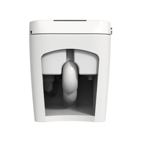 Auto Open/Close Lid Smart Toilet Bidet with Built-in Tank, Auto Flush & Wash, Elongated Heated Seat, Adjustable Water Temperature, and LED Light (1.28GPF)