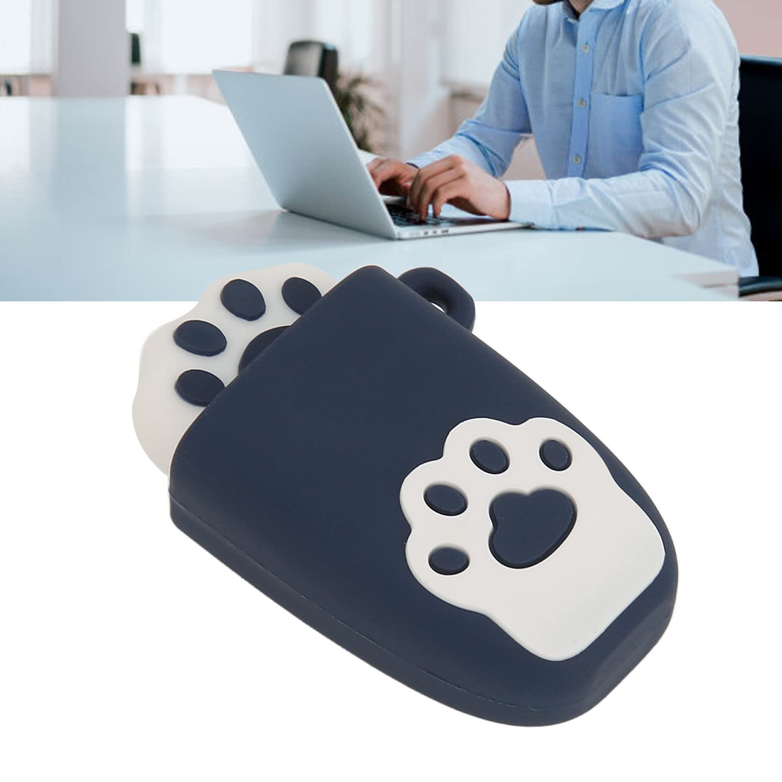 ASHATA Cute USB Flash Drive, Cute Cat Paw Flash Drive Memory Stick, USB 2.0 Thumb Drive Thumb Stick, Data Storage Friends Family, for Windows for OS X for Linux2.4.x(Purplish Blue