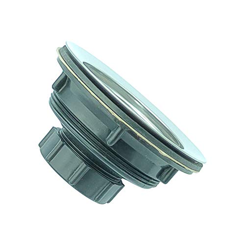 Basket Strainer 4 Inch Kitchen Sink Steel Drain with ABS Base and Removable Strainer Assembly, For American Standard Kitchen Sink With 3-1/2 Inch Drain Hole